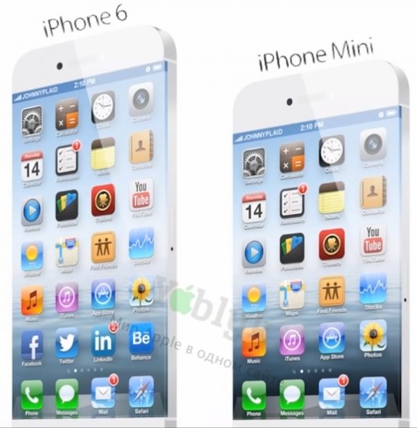 iPhone 6 c 4,5-дюймовым дисплеем и iPhone mini (концепт) - Яблык ...